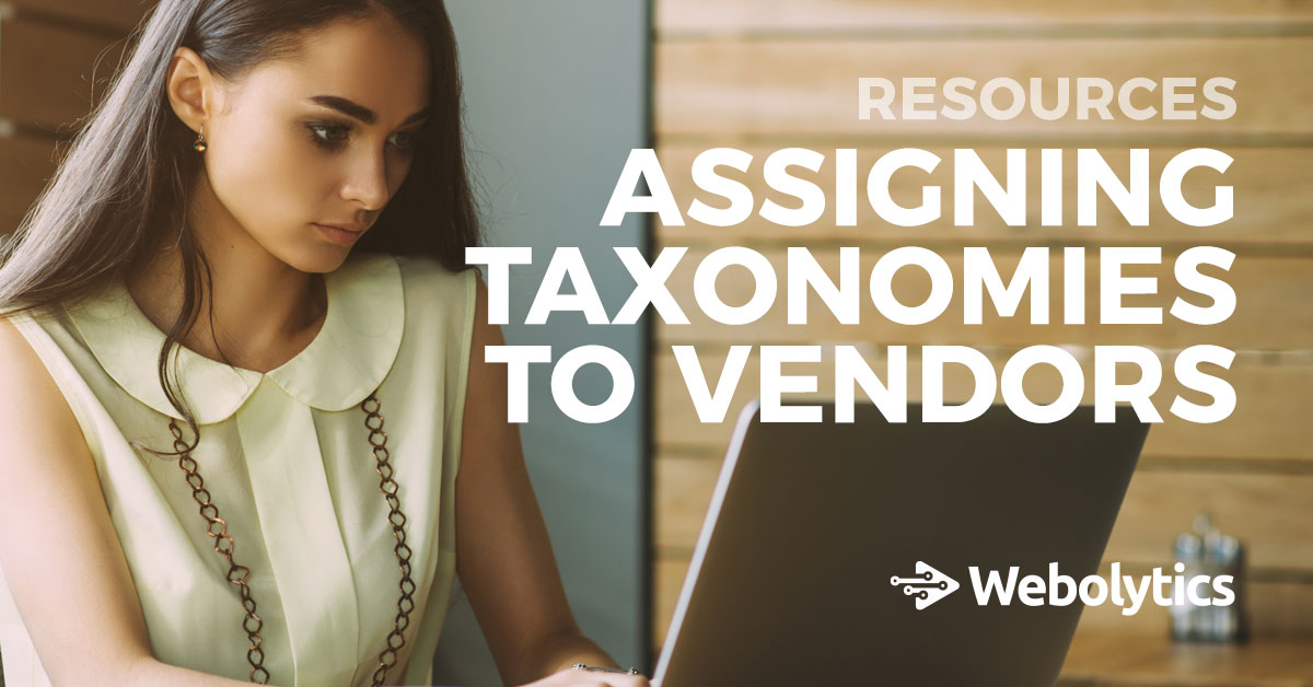 Assigning Taxonomies to Vendors