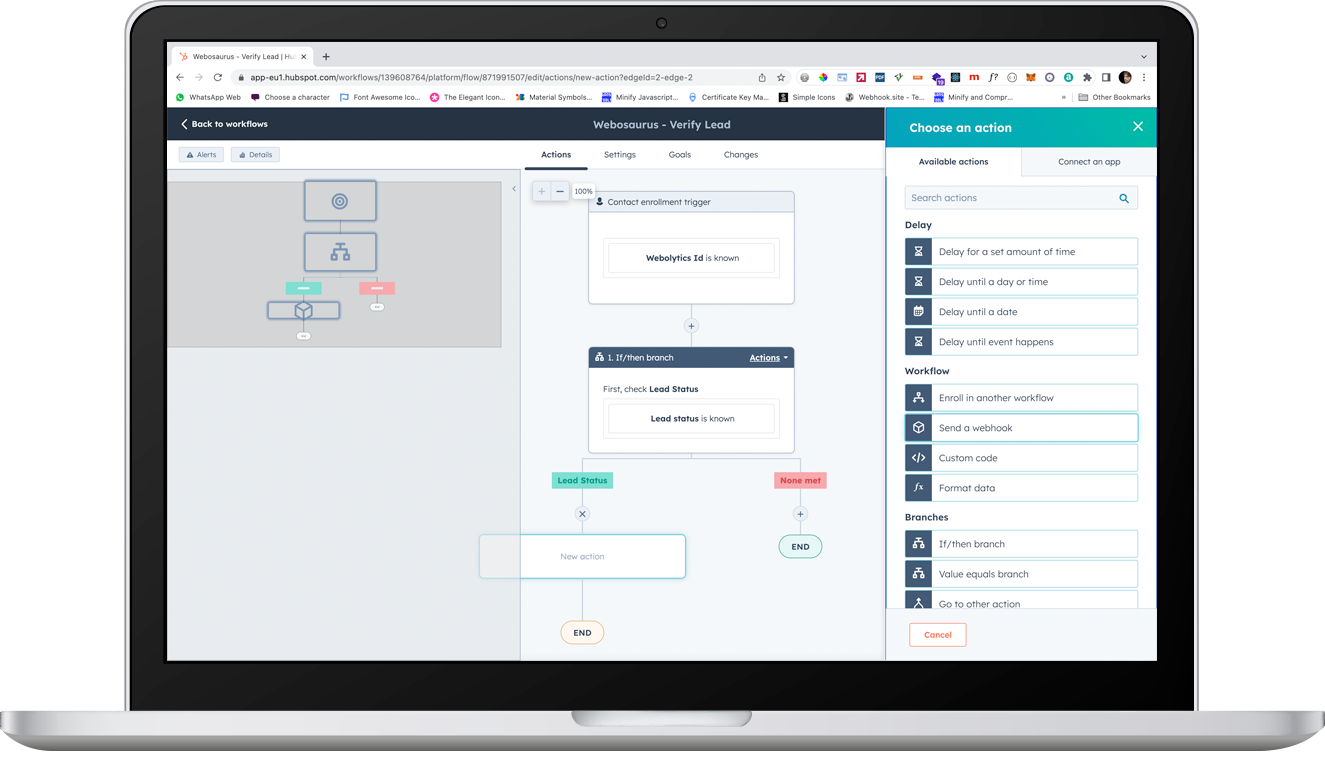 Hubspot Workflow Rules - Verify Lead