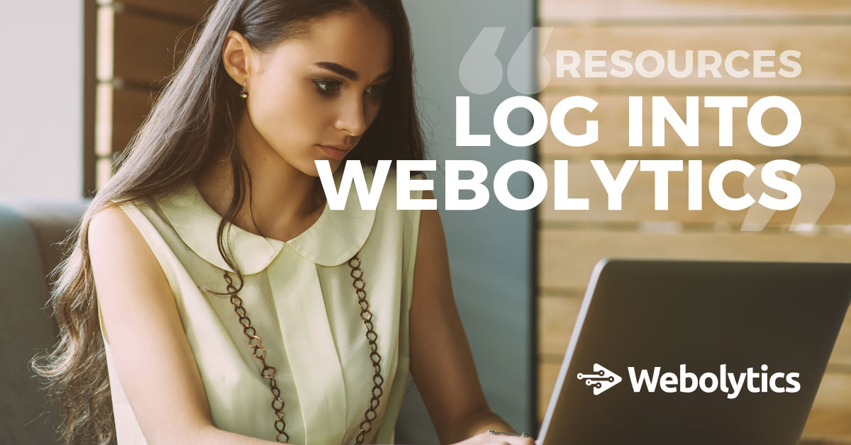 Logging into Webolytics