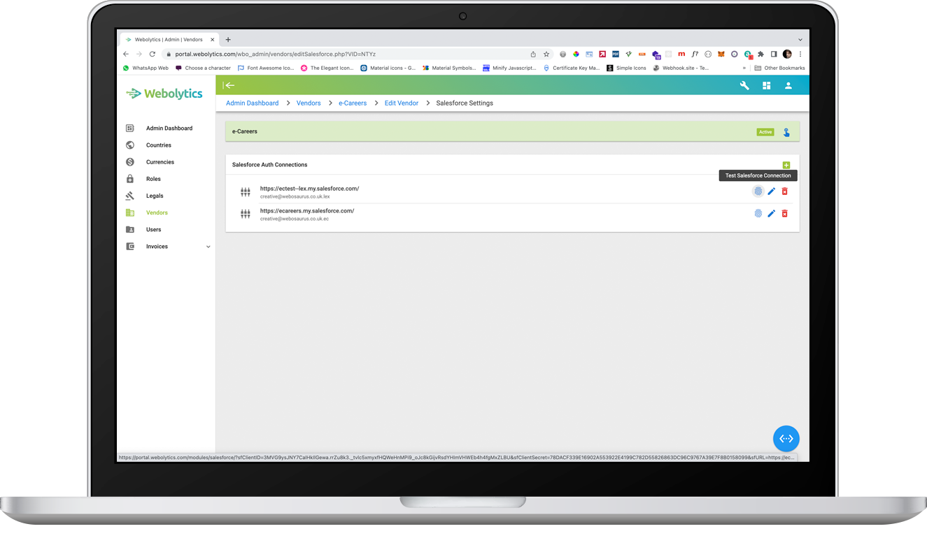 Set Up A Salesforce Connection