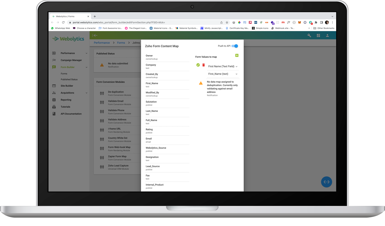 Zoho Form Module